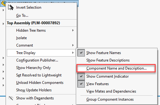 Display any other property in the Component Description besides default ...