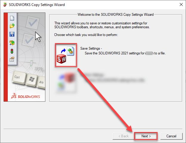 How to save and restore SOLIDWORKS user settings – PLM Group Support Center