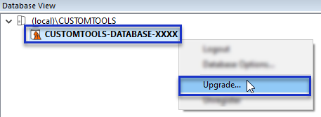 CUSTOMTOOLS-tietokannan päivittäminen versiopäivityksen jälkeen – PLM Group Support Center (FI)
